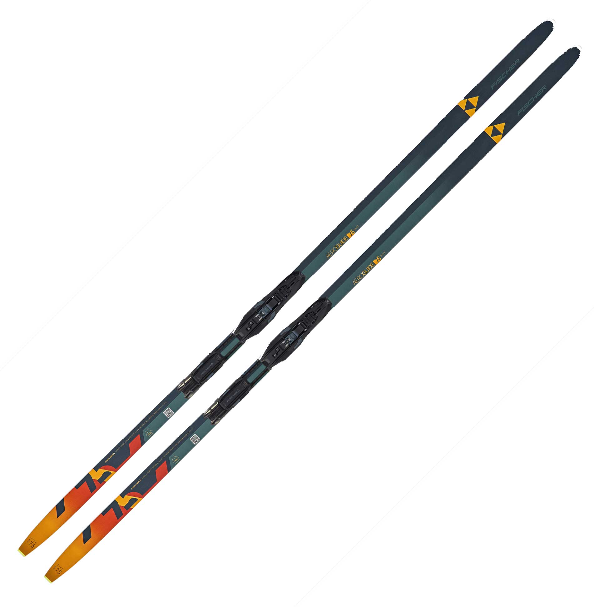 Fischer Aeroguide Skate 75 Skis w/Bindings: akers-ski.com